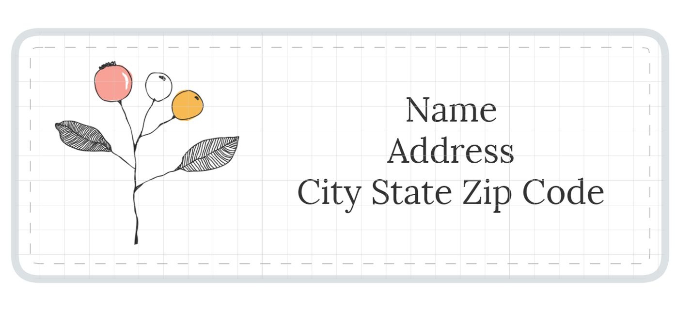 1 789 Address Label Templates Free Printable Christmas Return Address 