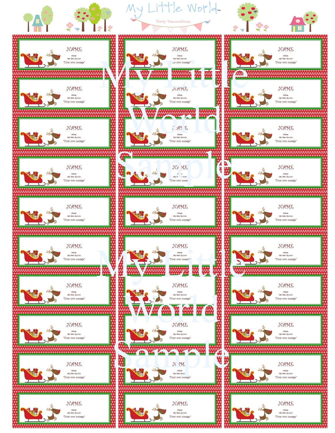 Printable Christmas Address Labels Free Free Printable Templates