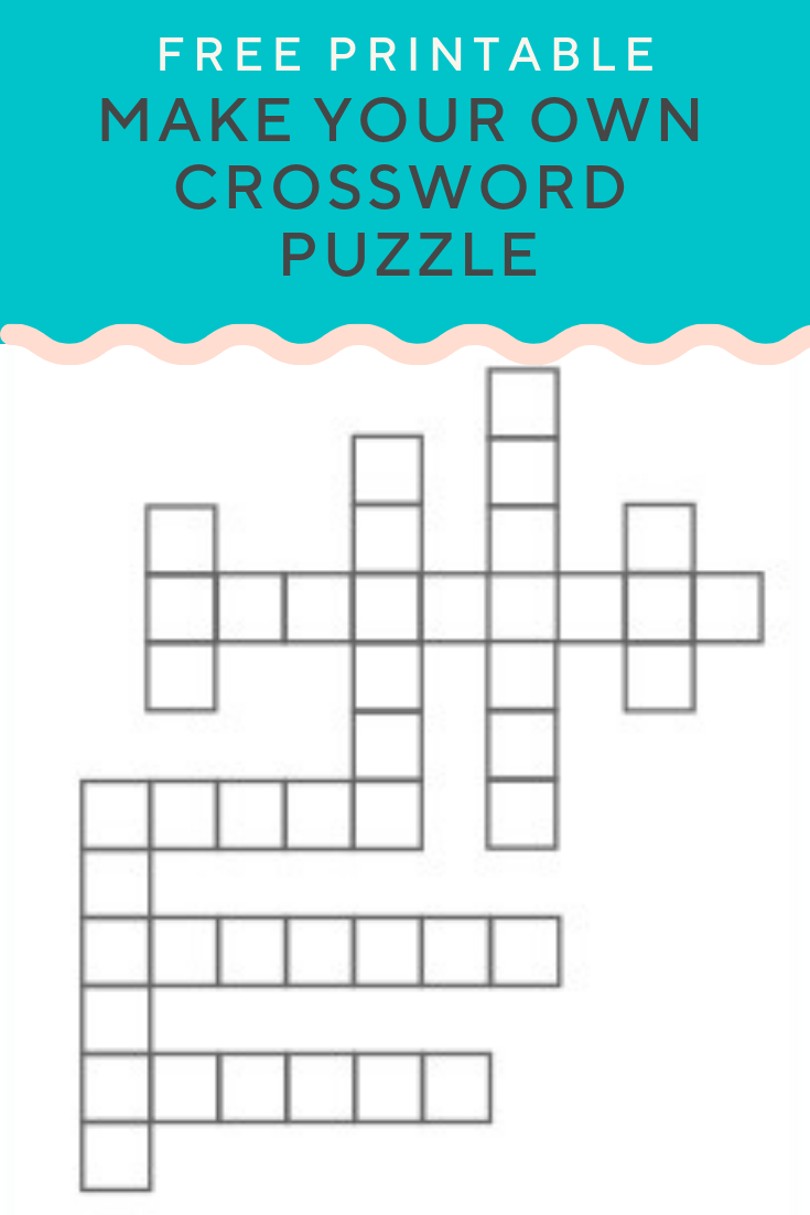 Free Make Your Own Crosswords Printable Free Printable A To Z