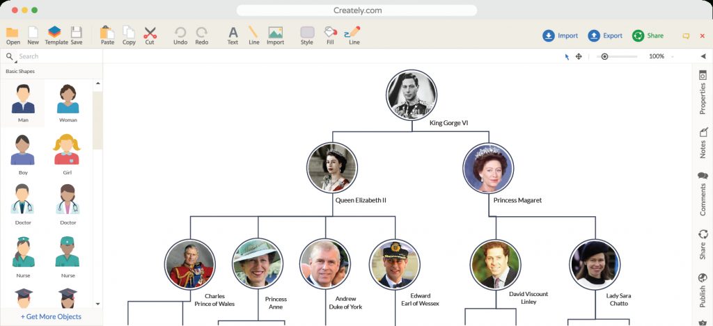Family Tree Maker Creately Family Tree Online Creately Family 