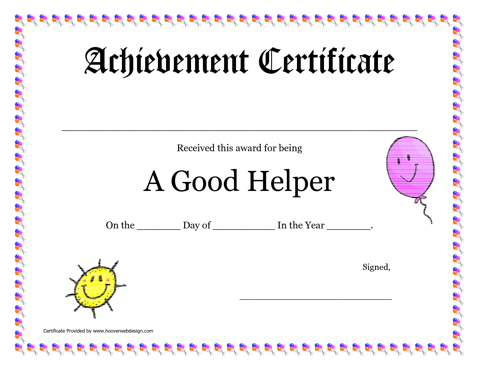 Free Printable Award Certificates For Elementary Students Free 