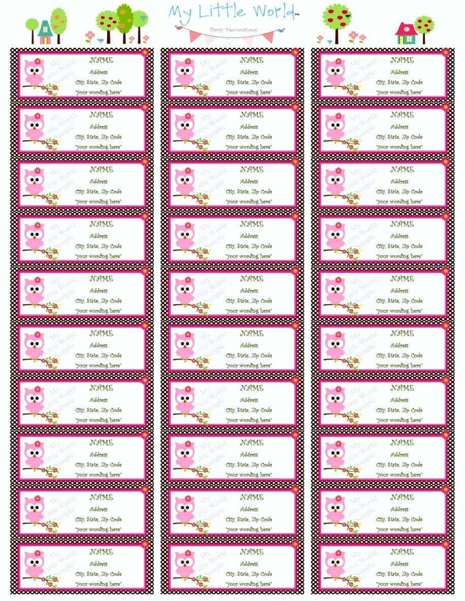 Printable Christmas Return Address Labels