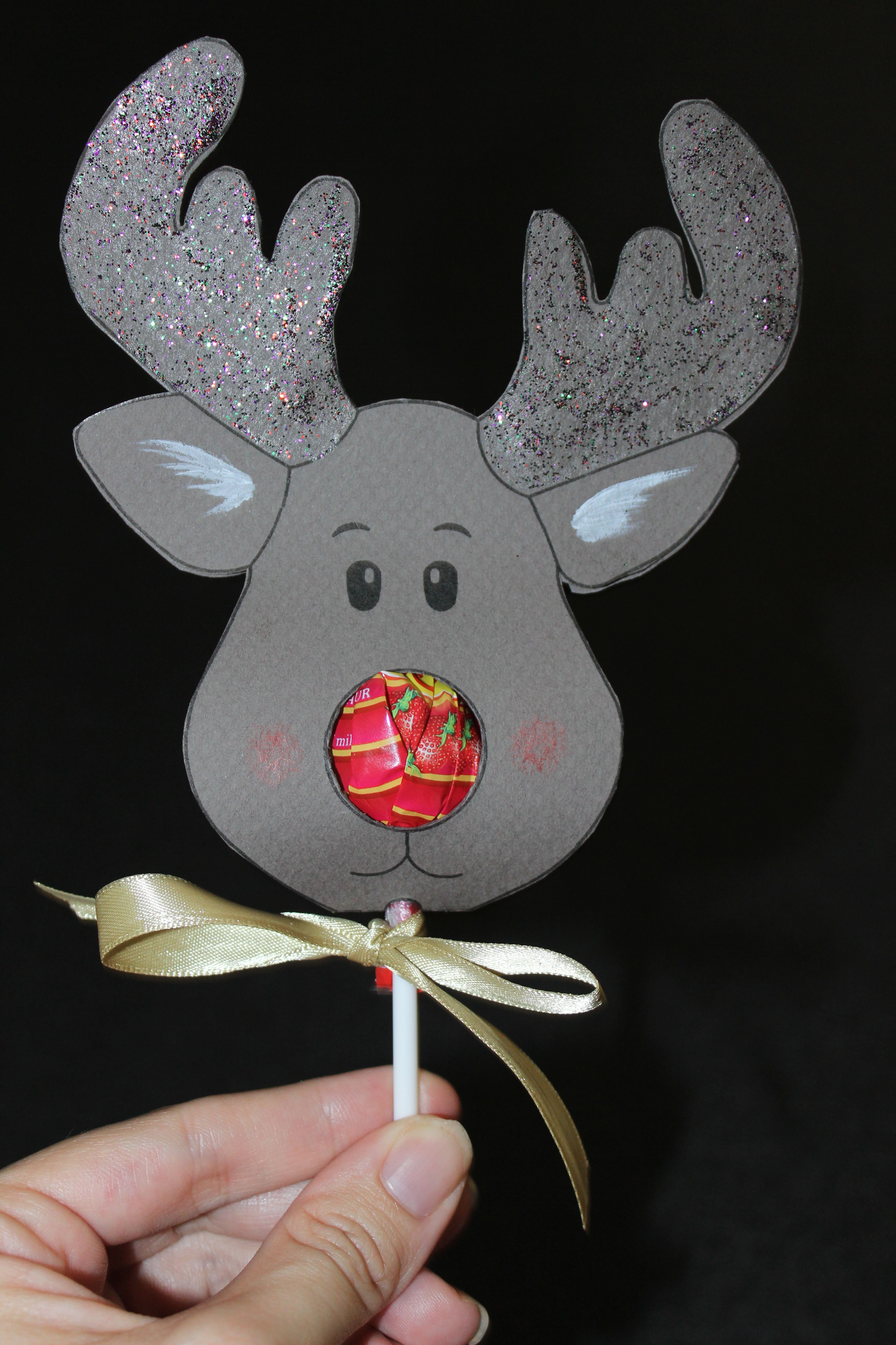Free Printable Reindeer Lollipop Template Free Printable A To Z