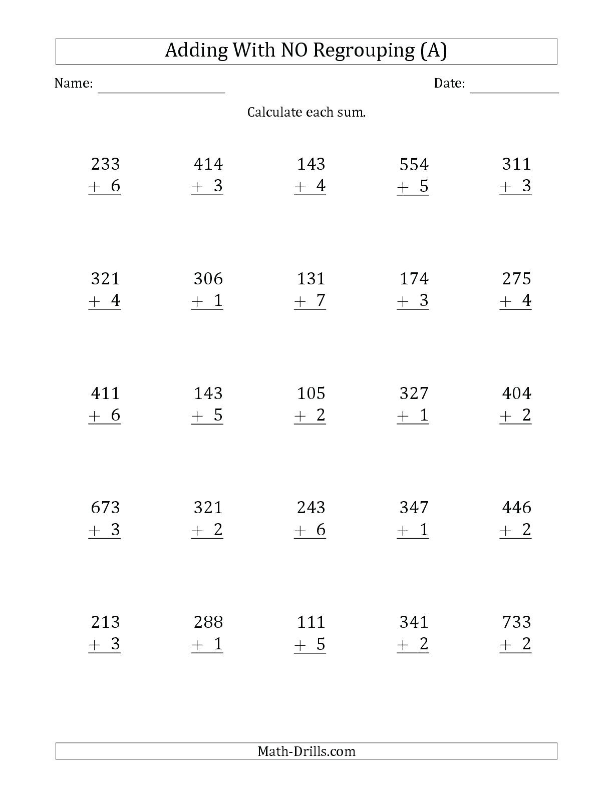 Free Printable Double Digit Addition And Subtraction Worksheets Free