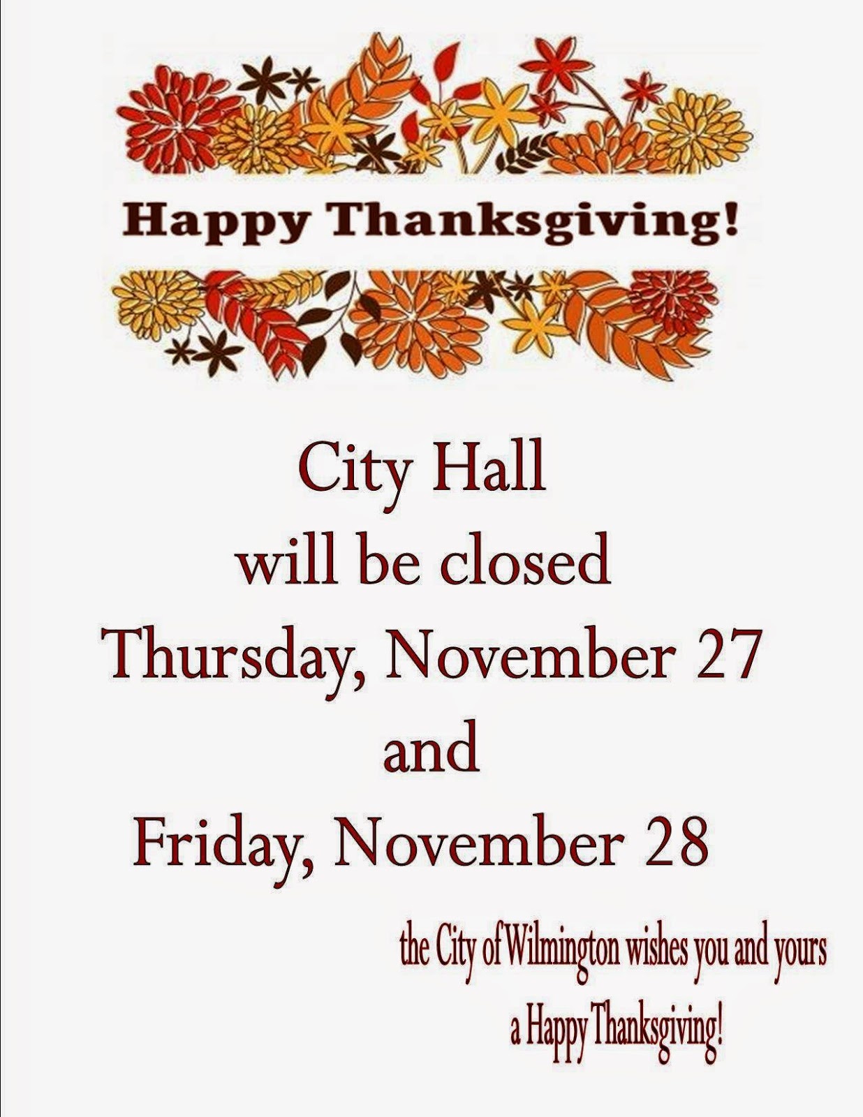 Free Printable Closed Thanksgiving Day Signs Free Printable A To Z
