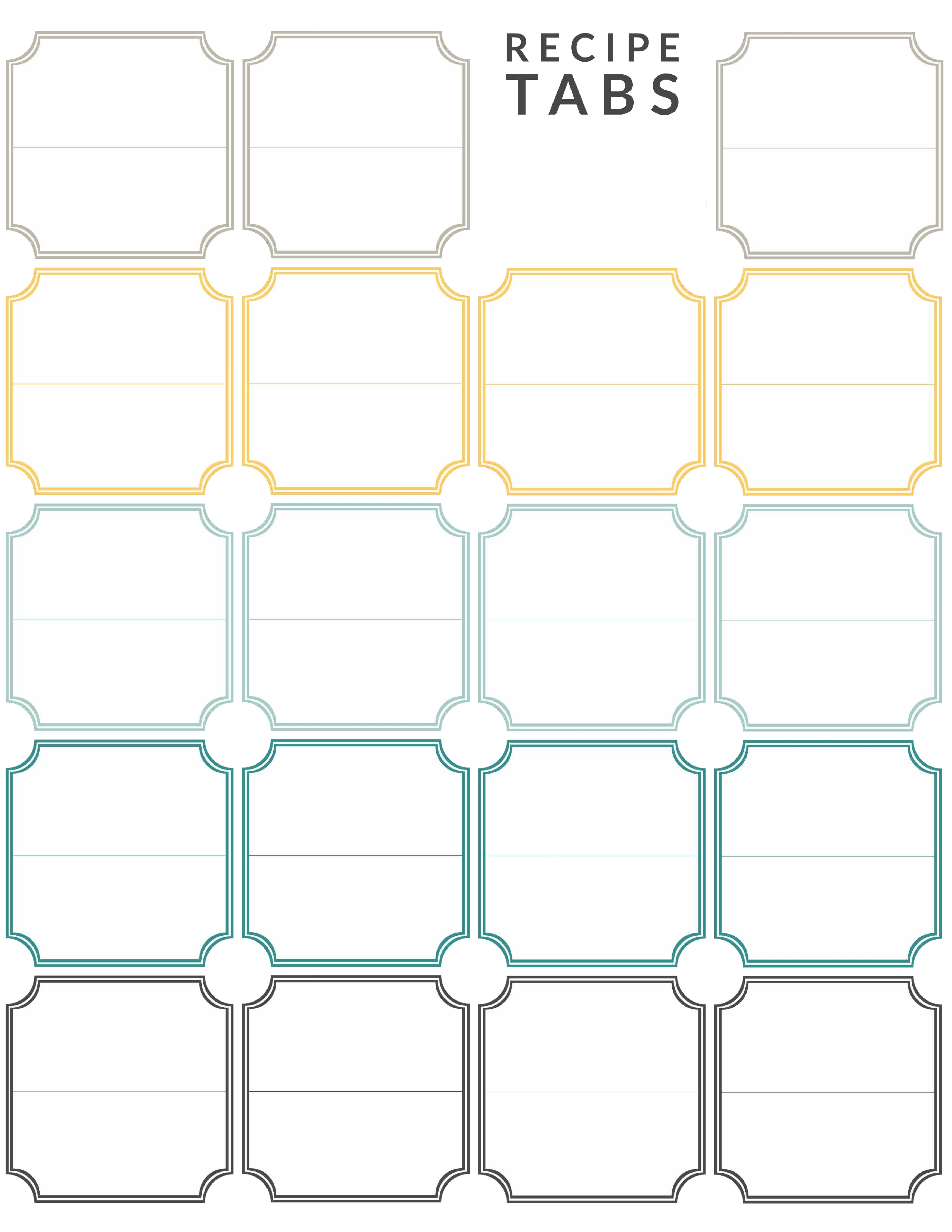 Recipe Binder Organization With Free Printables Sparkles Of Sunshine 