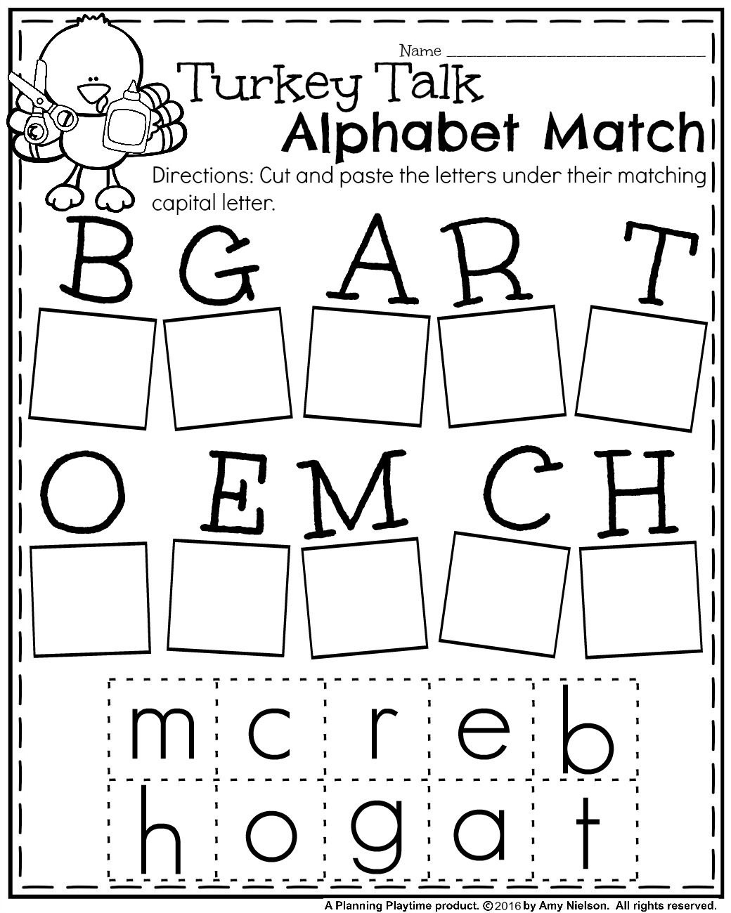 Free Printouts For Kindergarten