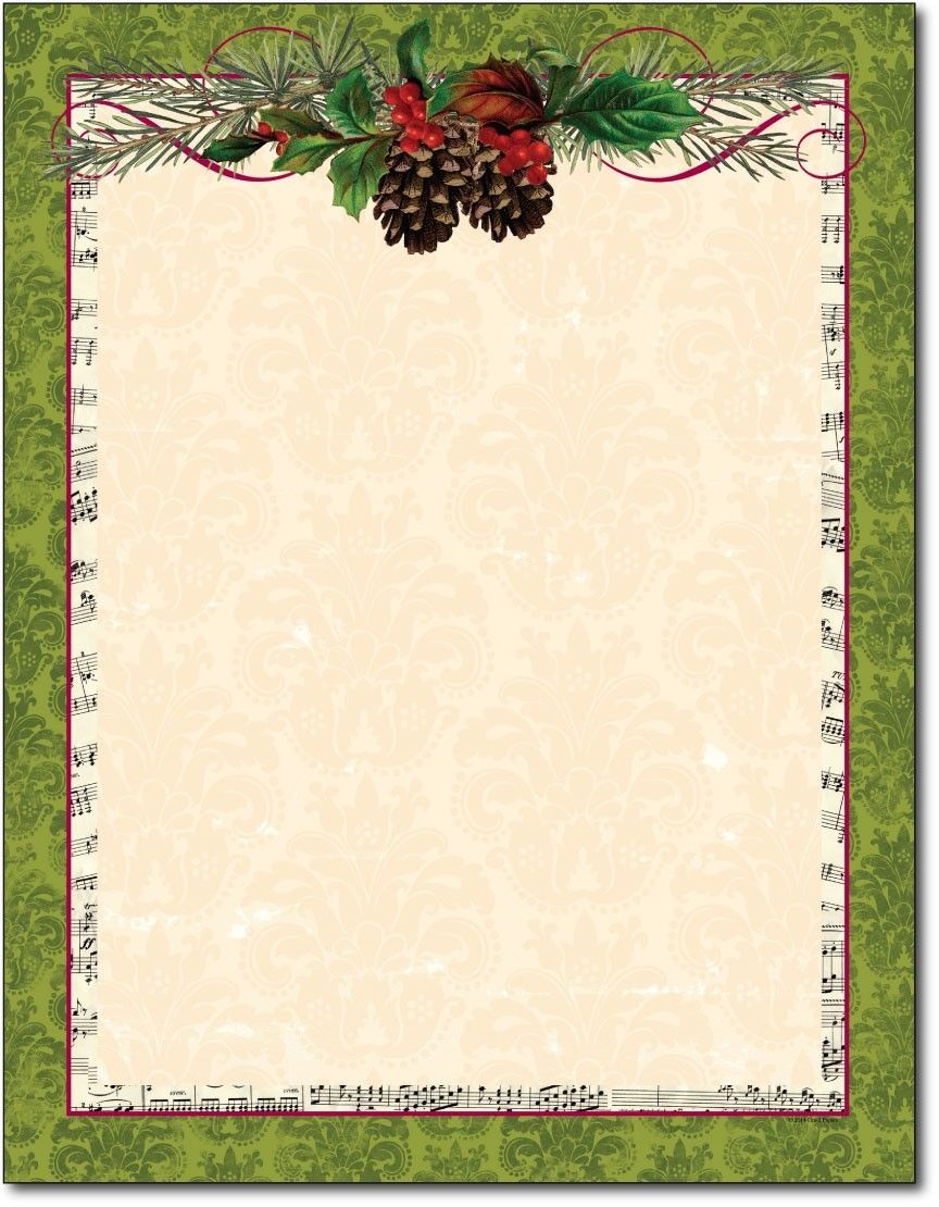 Printable Stationery Paper Printable World Holiday