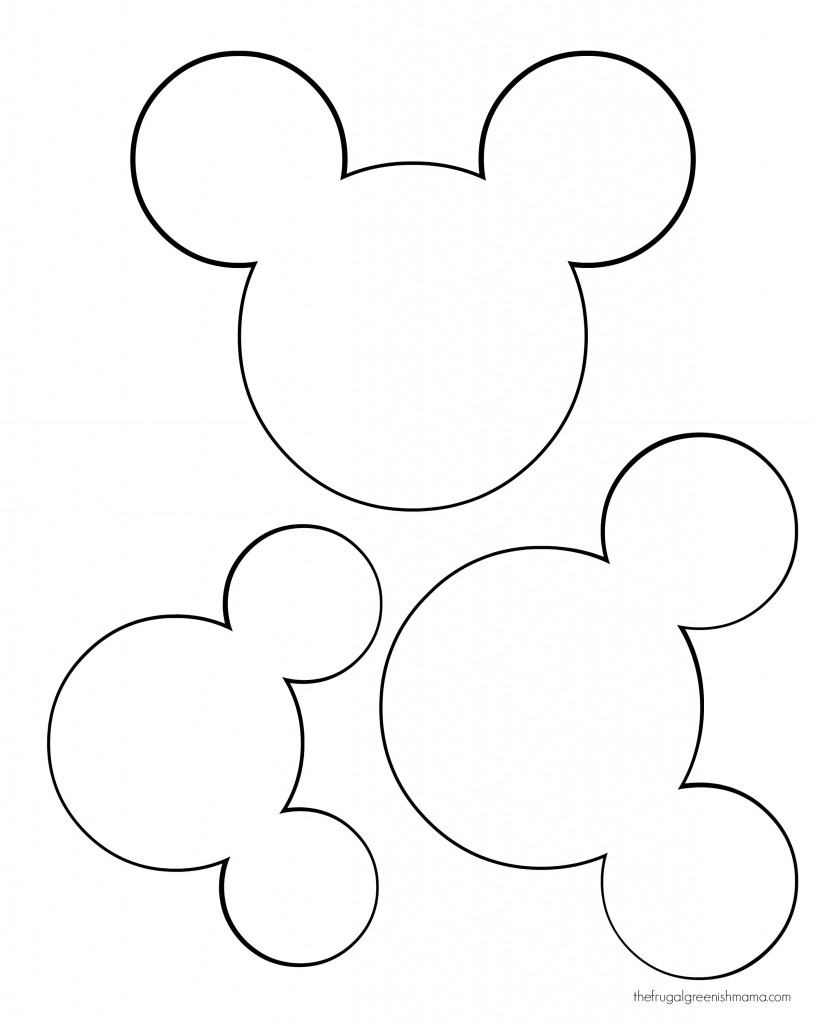 Free Photo Props Mickey Mouse Printable Templates 4Th Birthday 