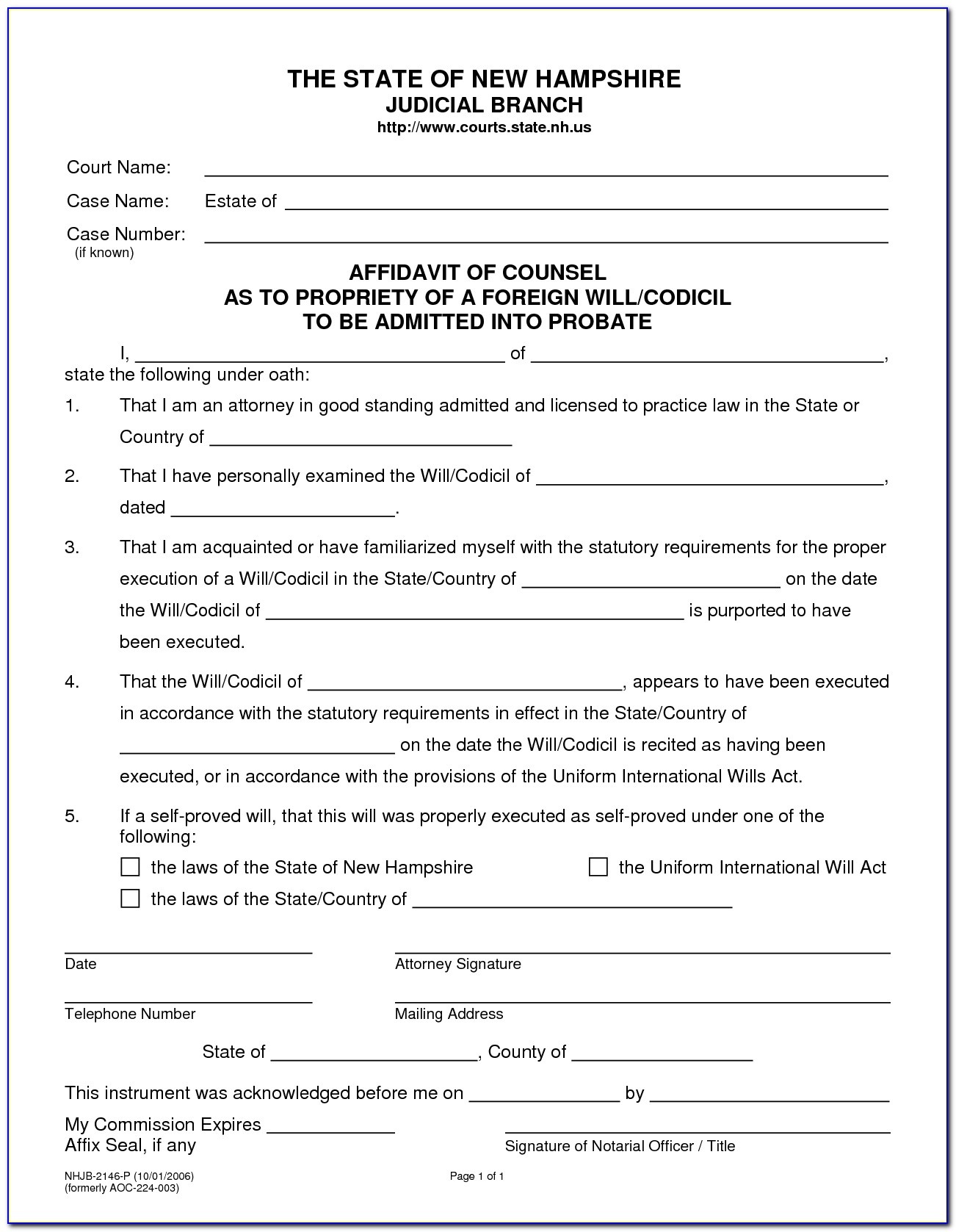Free Codicil To Will Form Pdf Word Eforms Free Fillable Forms 
