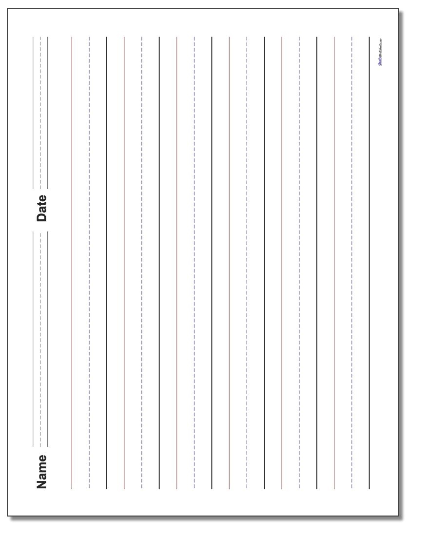 Free Printable Handwriting Paper For First Grade Free Printable A To Z