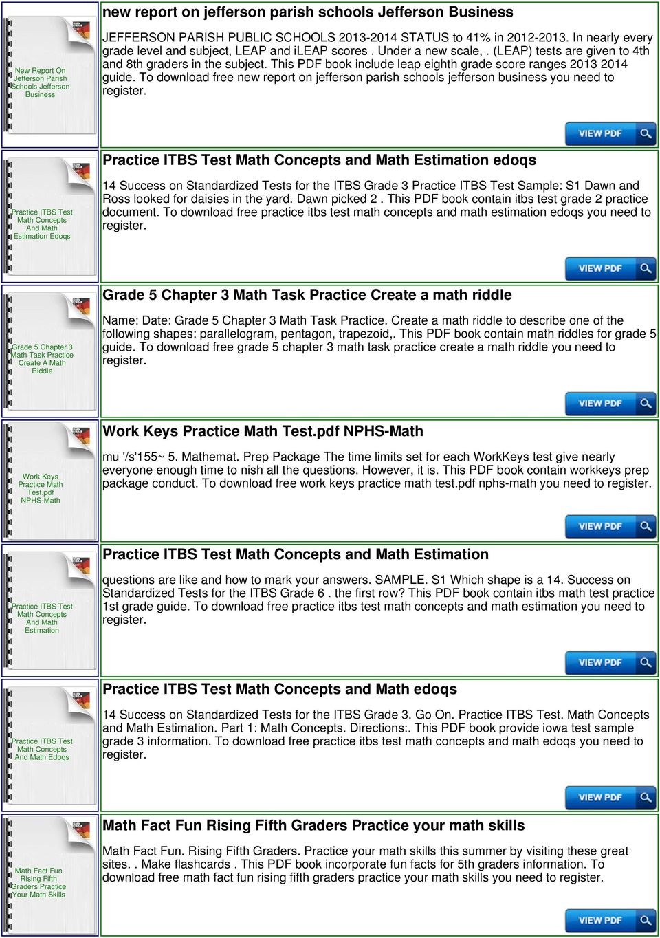 4th Grade Math Sol Practice Worksheets