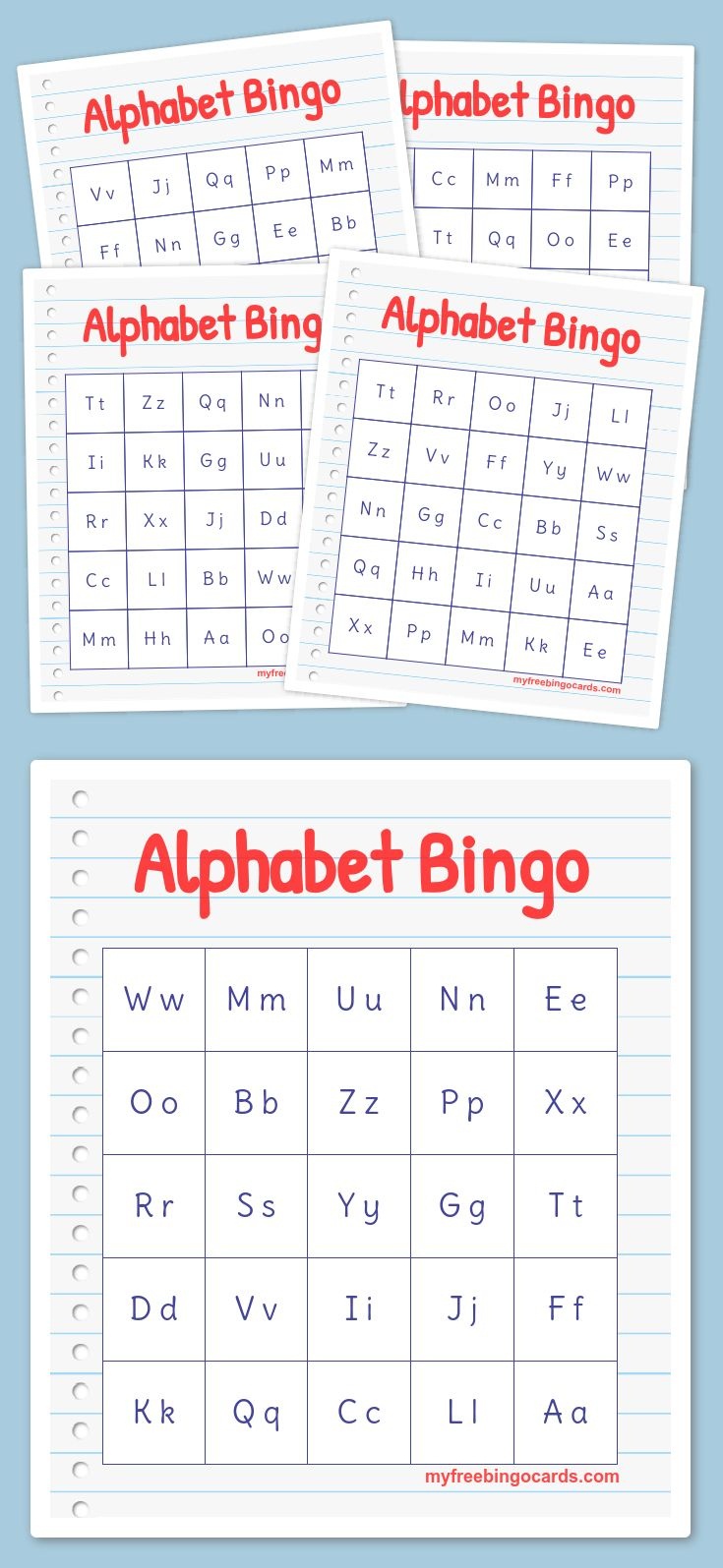 Myfreebingocards Printable Bingo Cards 1 75 Pdf Printable Cards