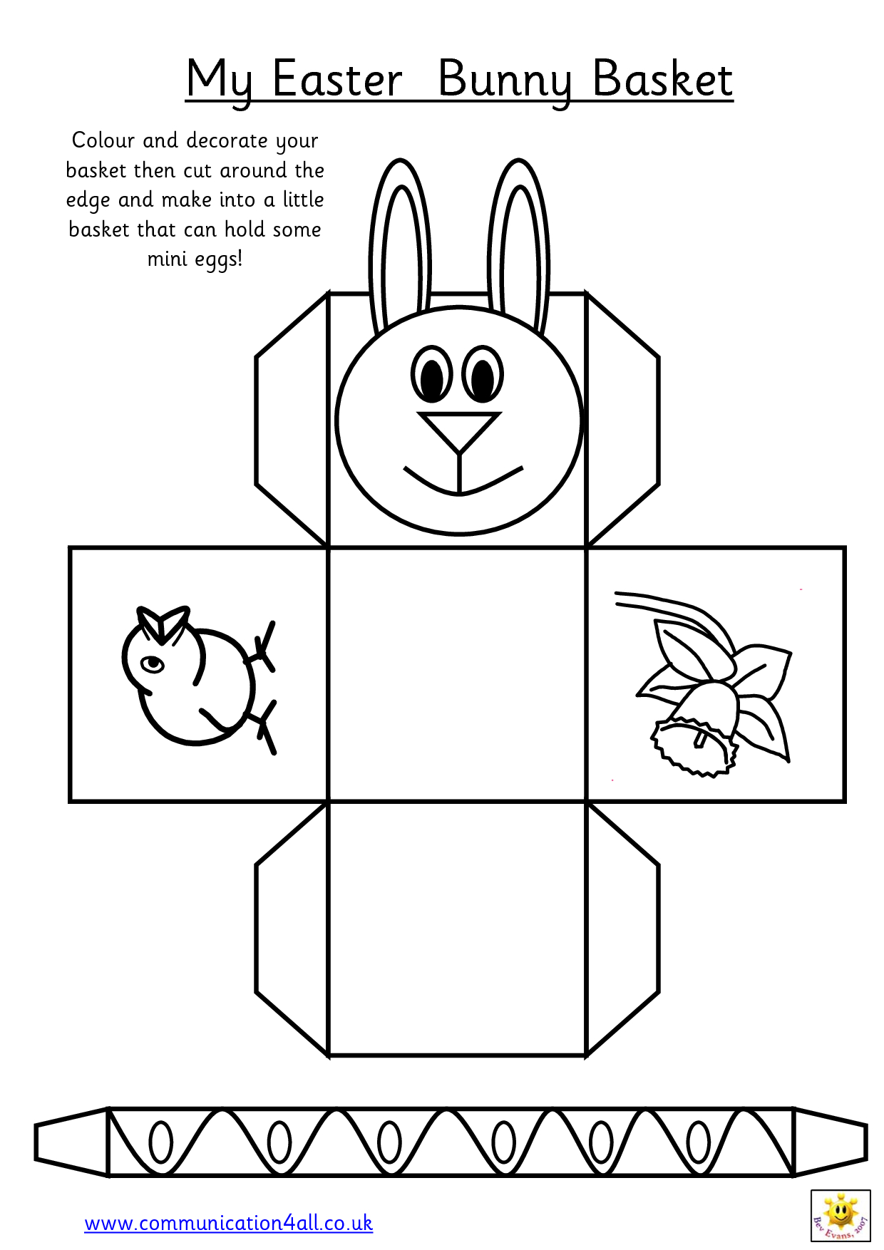 Free Printable Easter Egg Basket Templates Free Printable A To Z