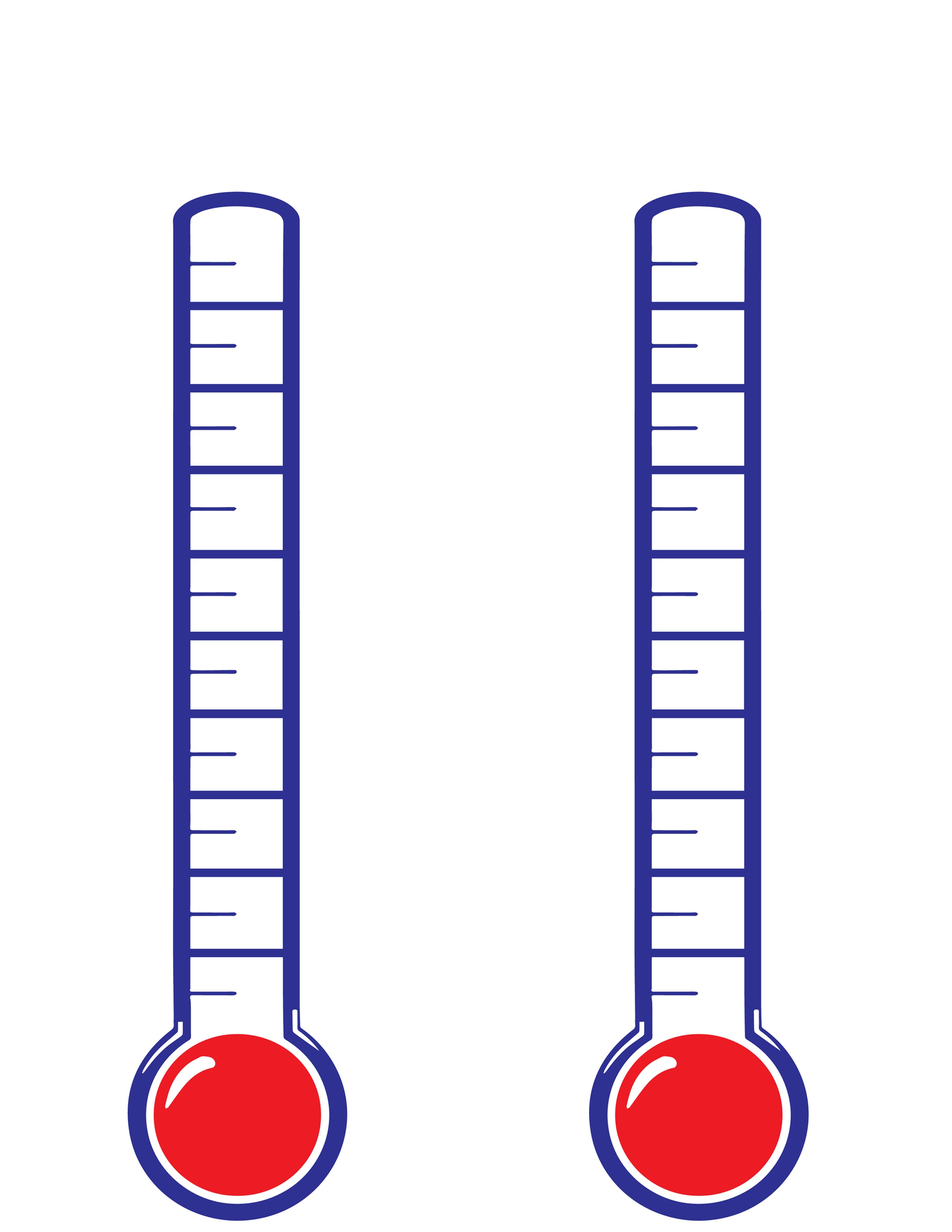 Printable Thermometer Goal Chart