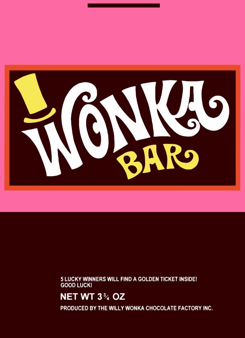 Free Wonka Bar Wrapper Template Printable Templates